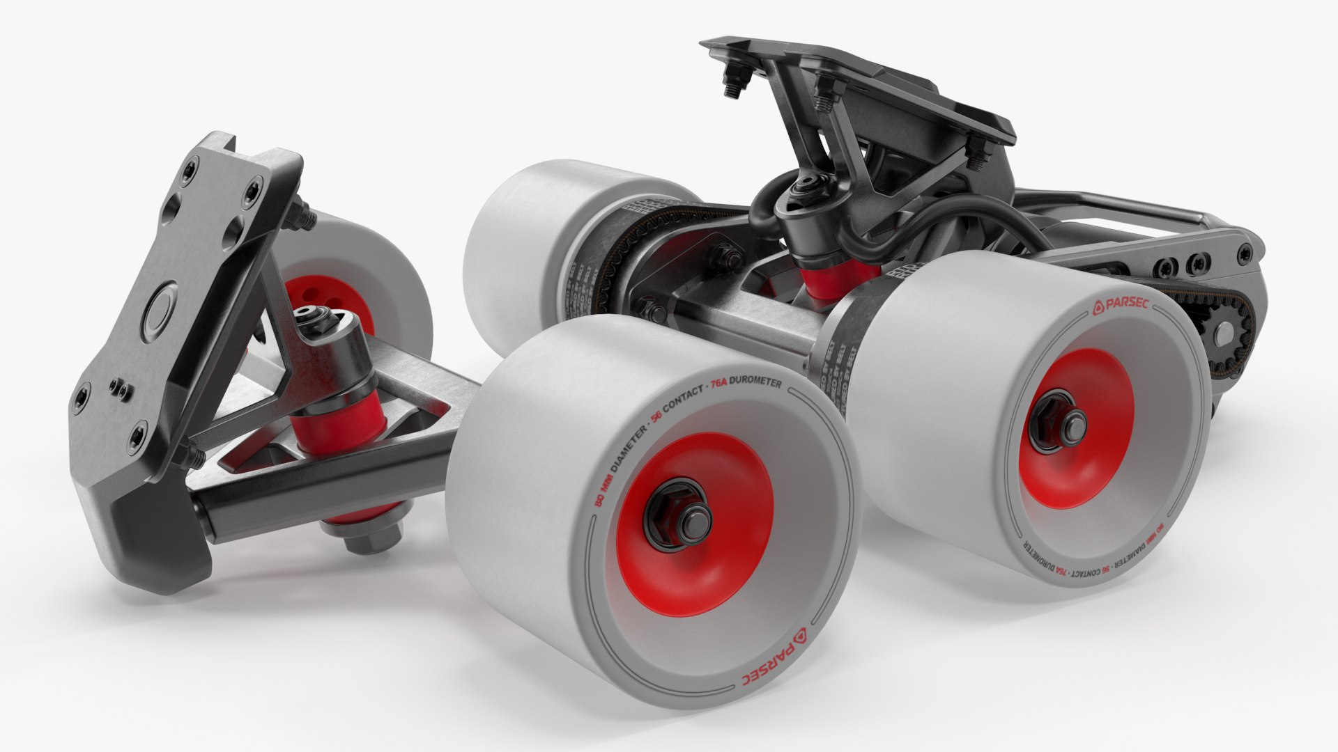 3D Model Aero Pro Dual-Belt Drive System For Electric Skateboard ...