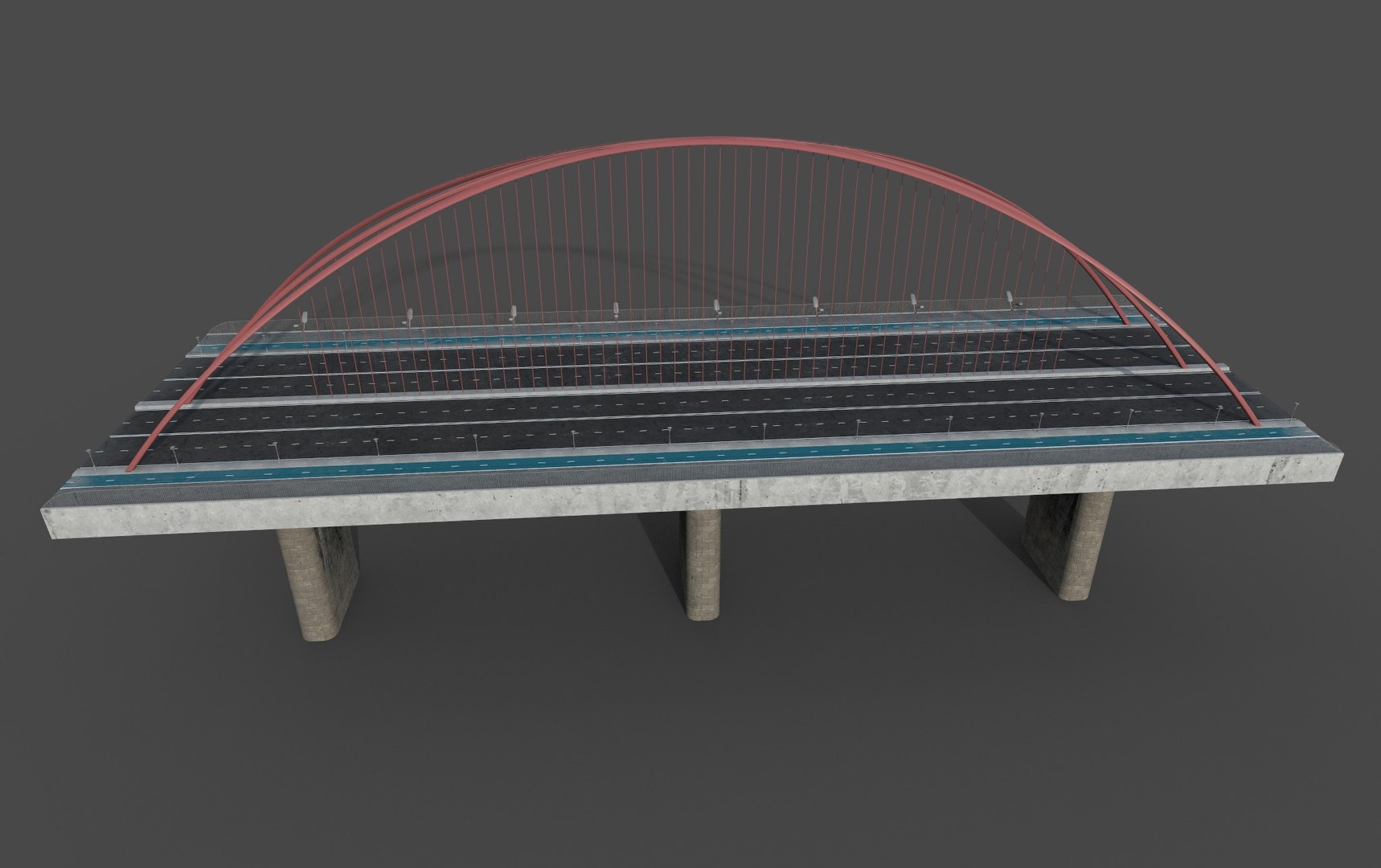3D Bridge Structure Architecture Model - TurboSquid 1661215