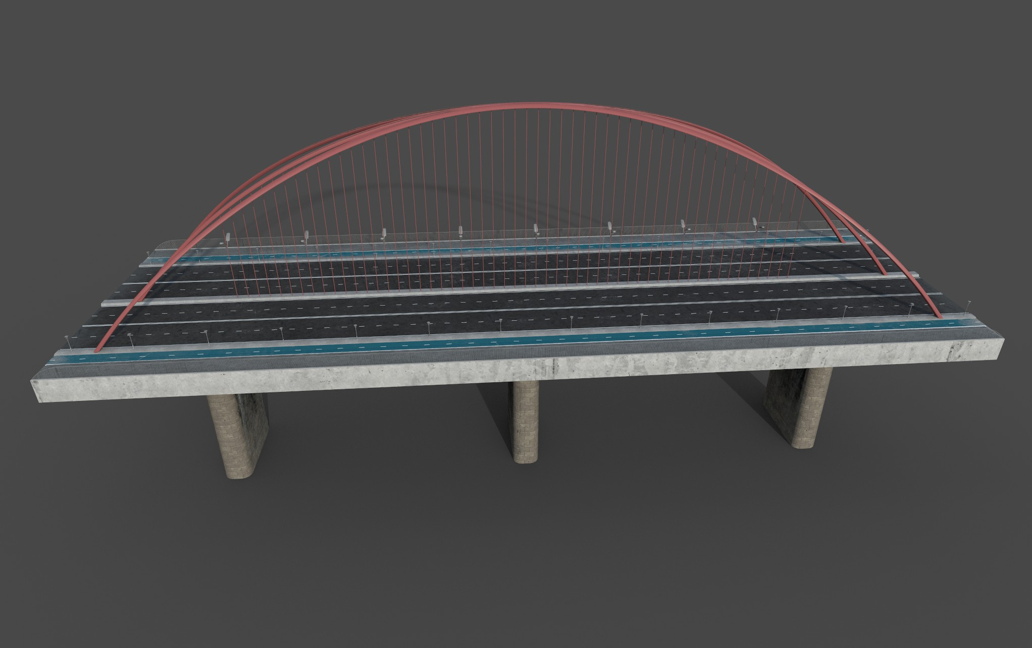 3D bridge structure architecture model - TurboSquid 1661215