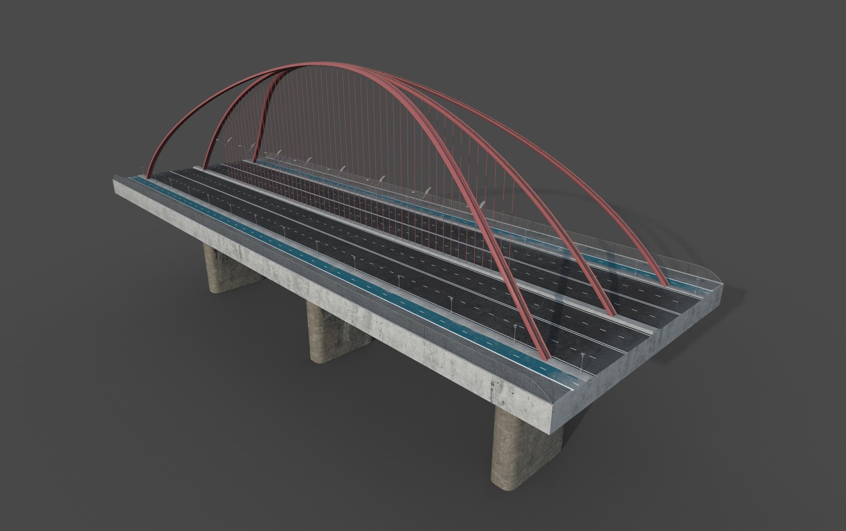 3D Bridge Structure Architecture Model - TurboSquid 1661215