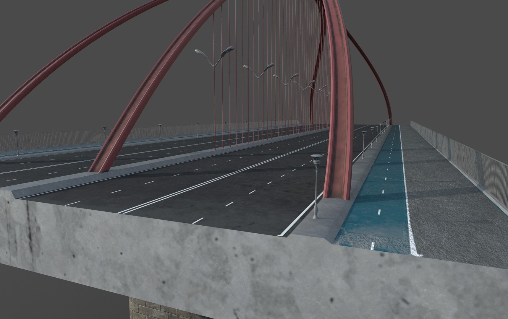 3D Bridge Structure Architecture Model - TurboSquid 1661215