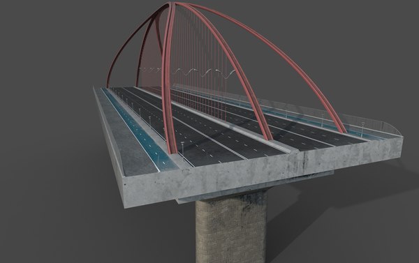 3D bridge structure architecture model - TurboSquid 1661215