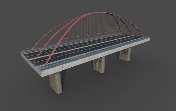 3D bridge structure architecture model - TurboSquid 1661215