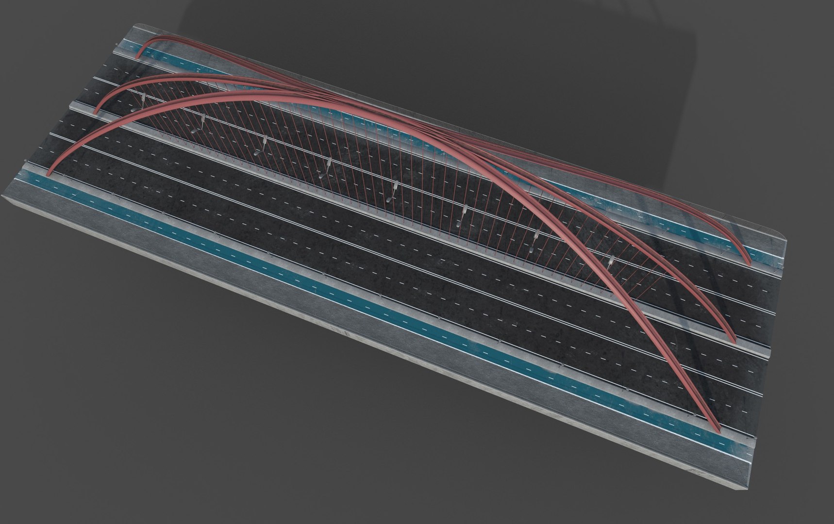 3D Bridge Structure Architecture Model - TurboSquid 1661215