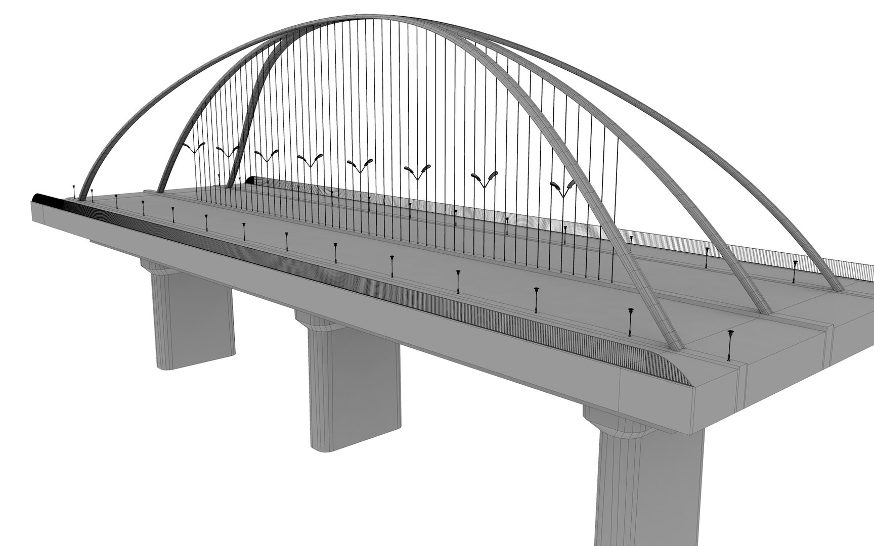 3D Bridge Structure Architecture Model - TurboSquid 1661215