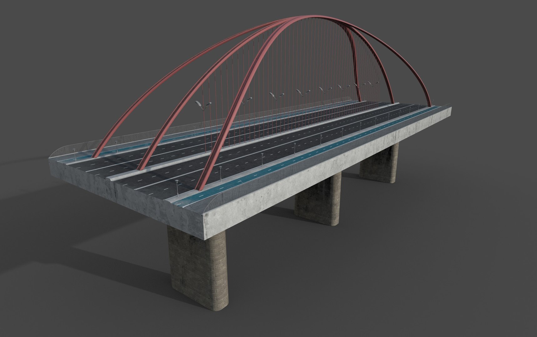 3D Bridge Structure Architecture Model - TurboSquid 1661215