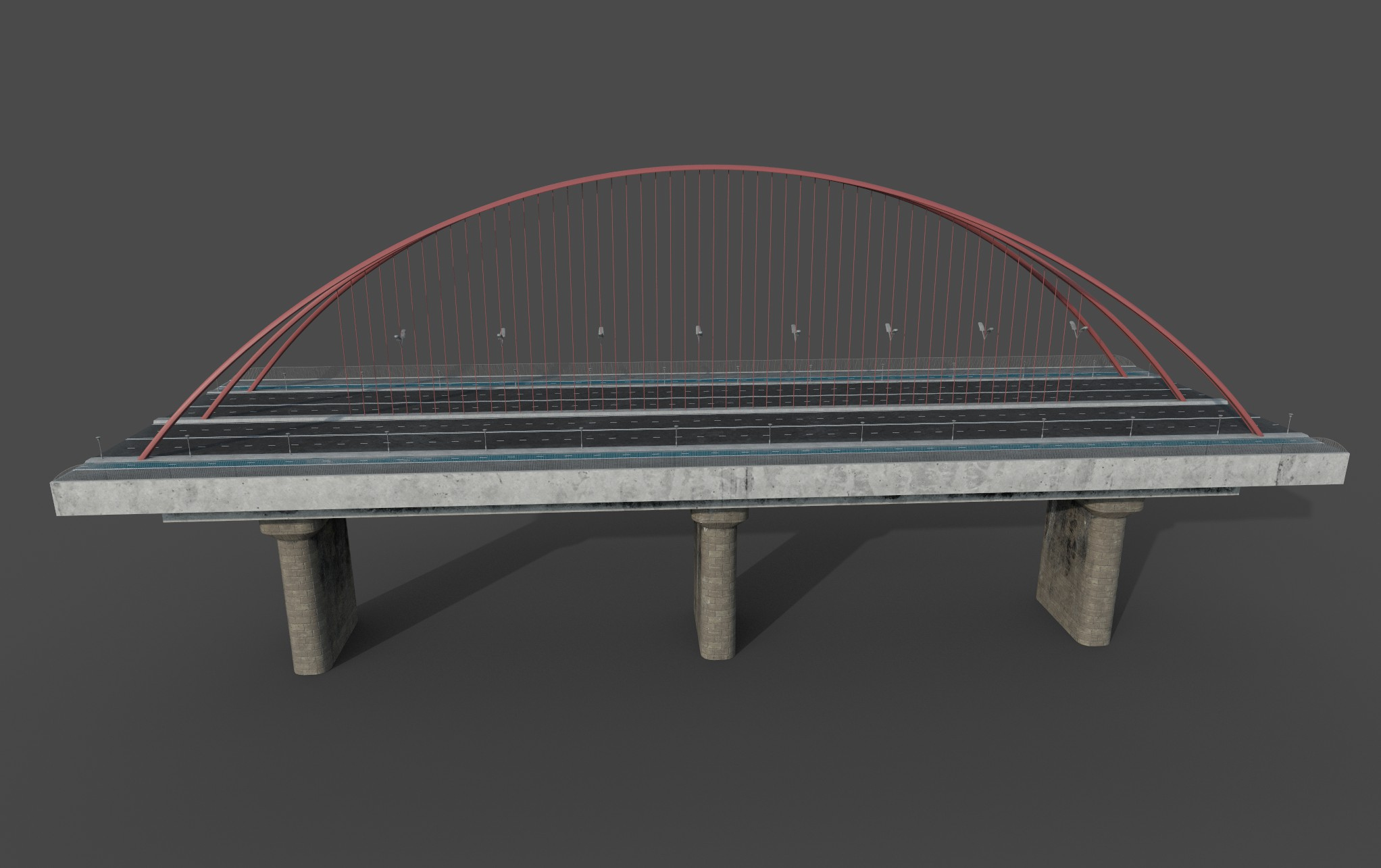 3D bridge structure architecture model - TurboSquid 1661215