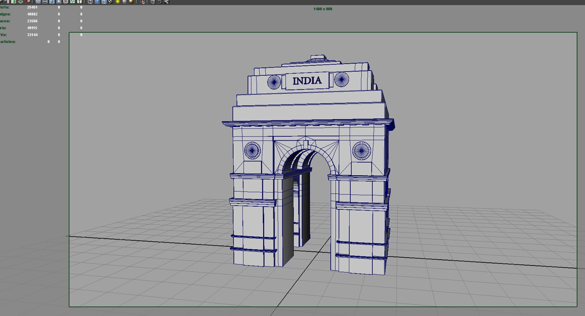 3D india gate - TurboSquid 1496639