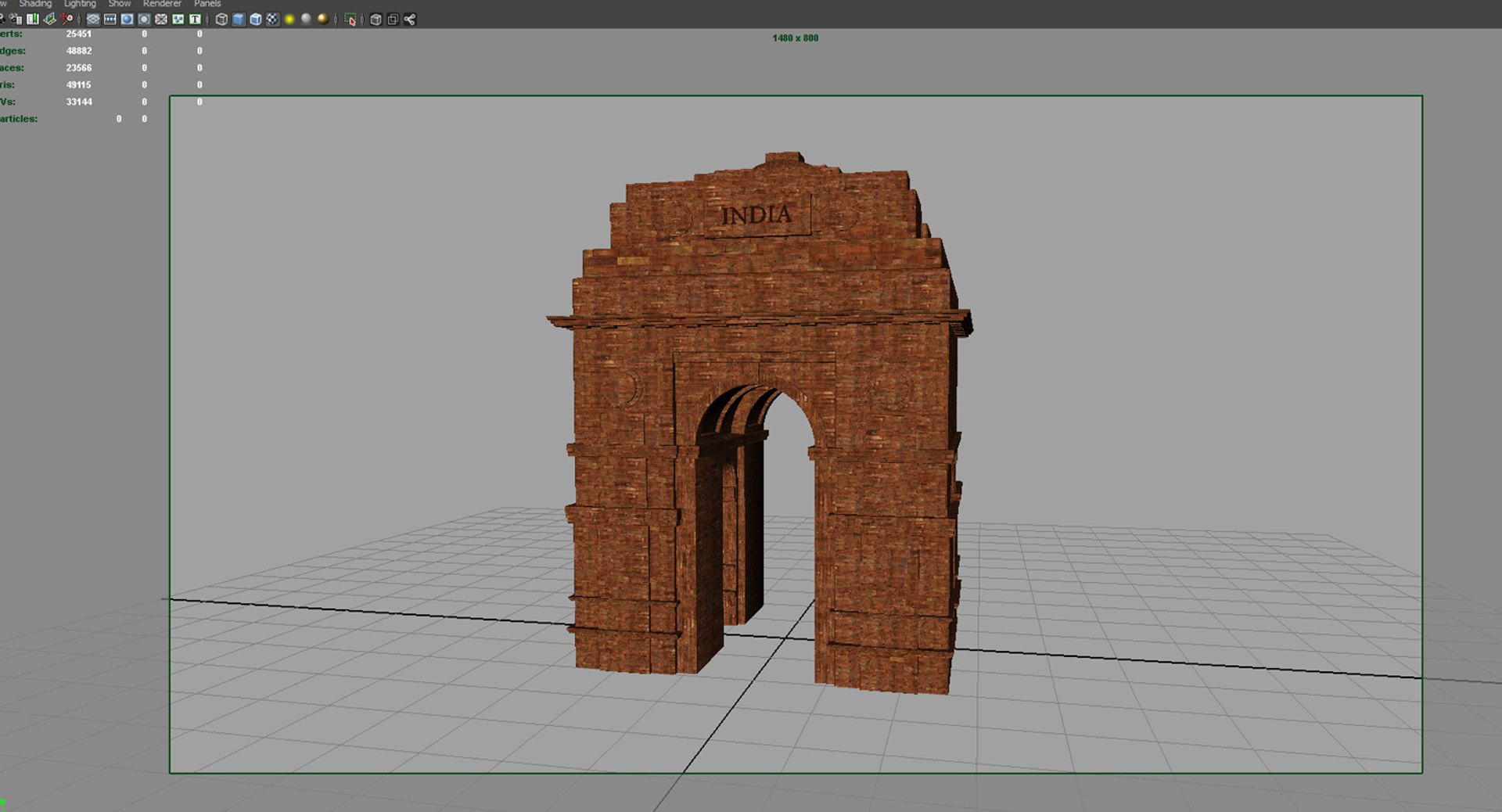 3D india gate - TurboSquid 1496639