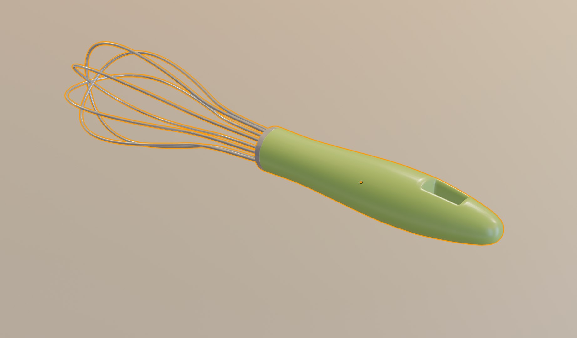 Green Whisk 3D Model - TurboSquid 1482228