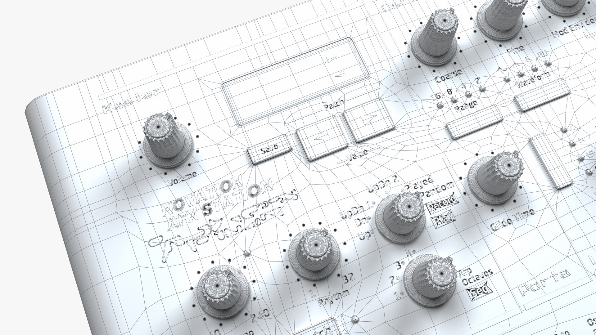 Novation Afx Station 25-key 3D Model - TurboSquid 1650527