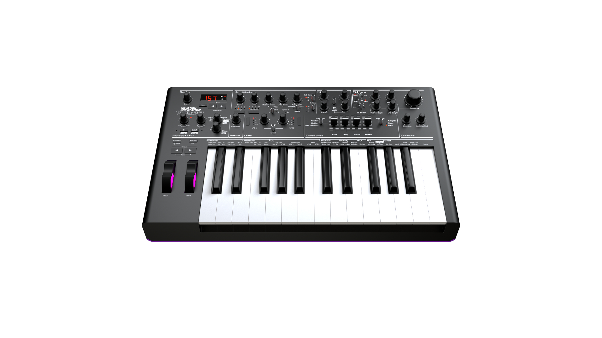 Novation Afx Station 25-key 3D Model - TurboSquid 1650527