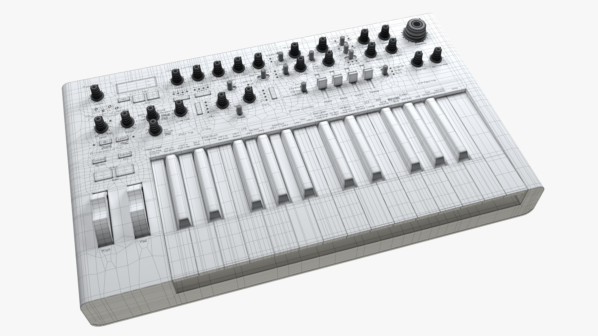 Novation Afx Station 25-key 3D Model - TurboSquid 1650527