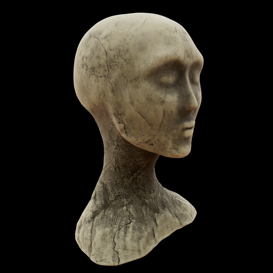 3D Woman stone bust - TurboSquid 1913753