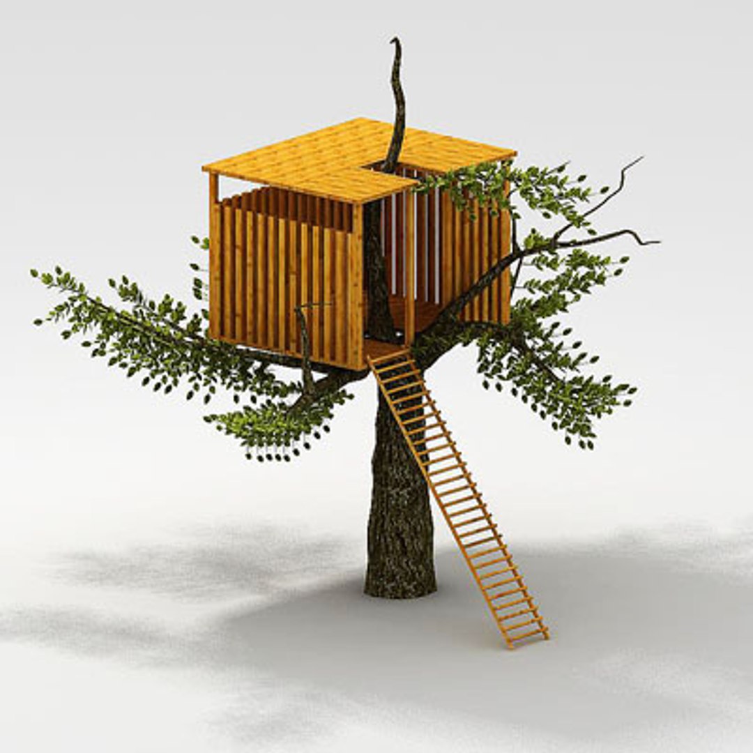 3d Model Kids Tree House
