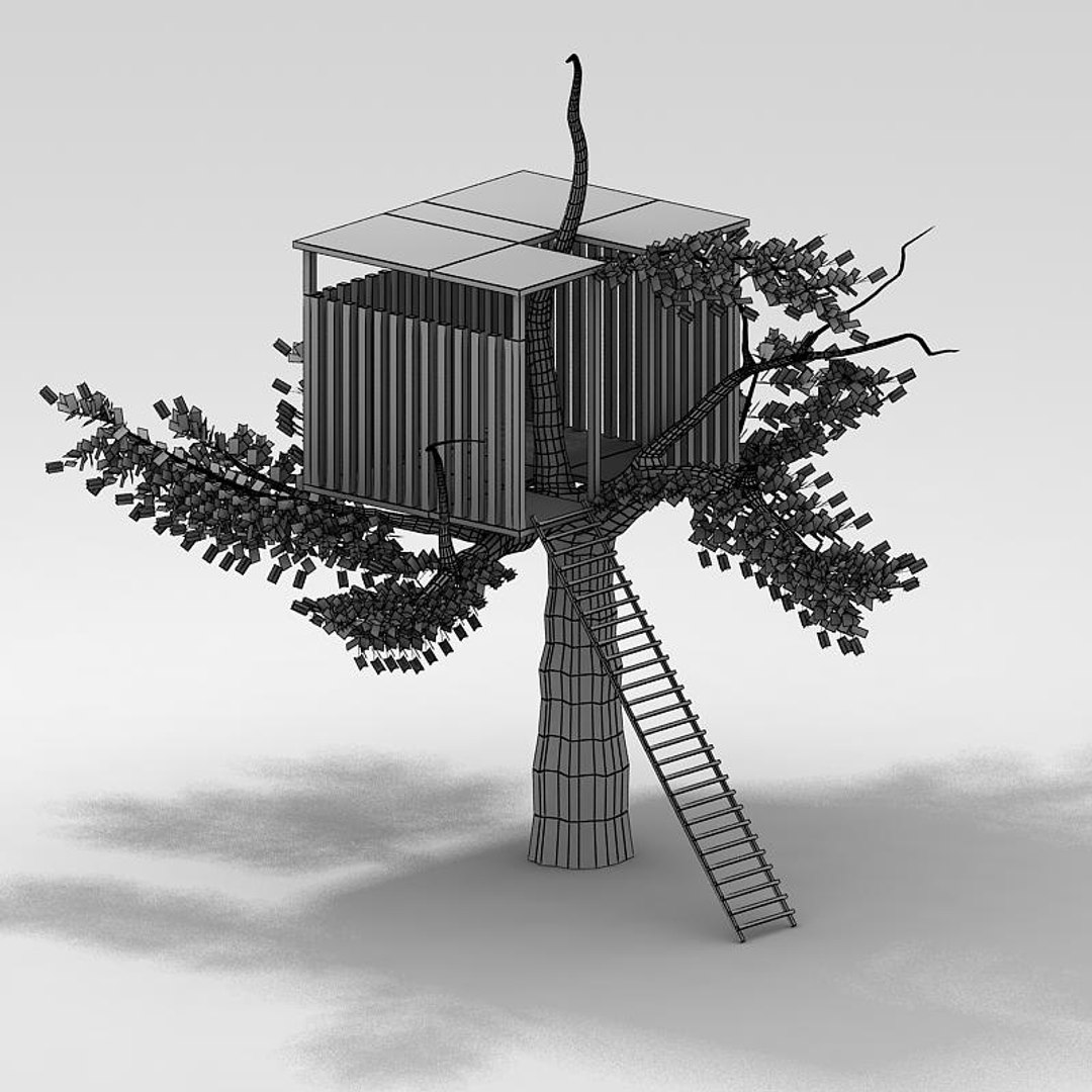 3d Model Kids Tree House