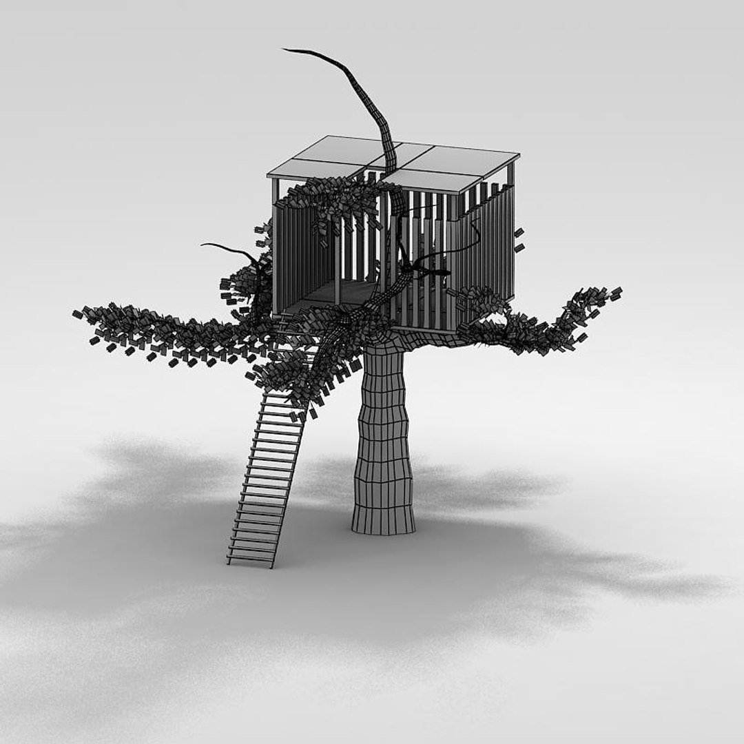 3d Model Kids Tree House