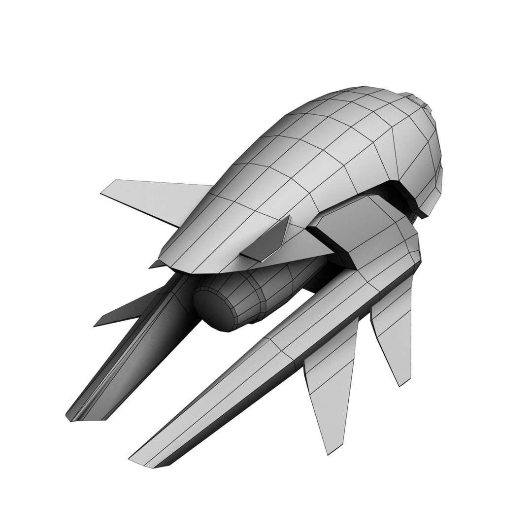 3d model spaceship design