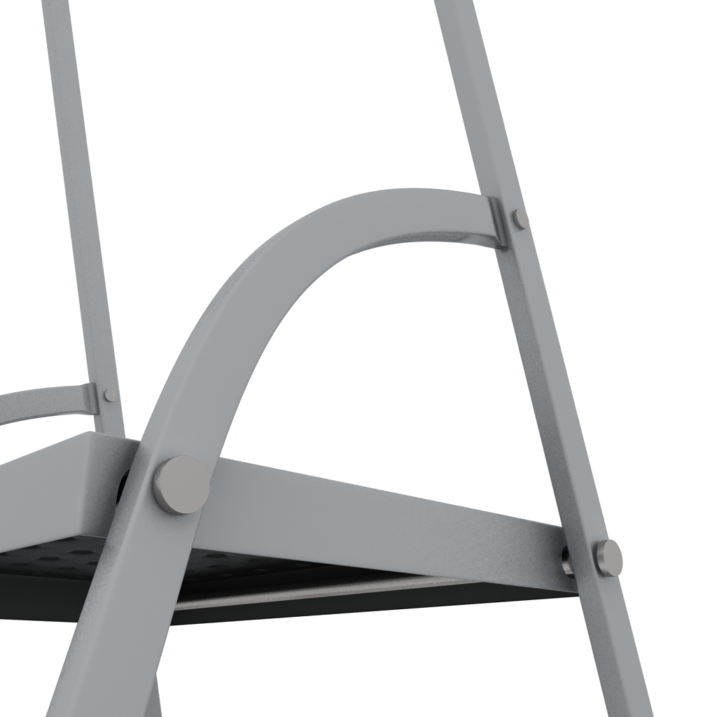 3d folding metal ladder