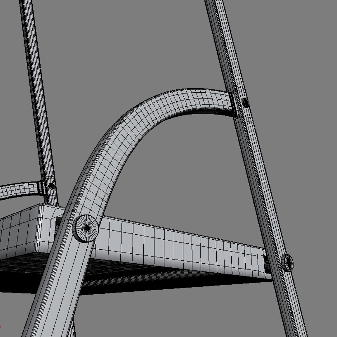 3d Folding Metal Ladder