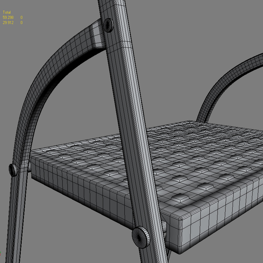 3d folding metal ladder