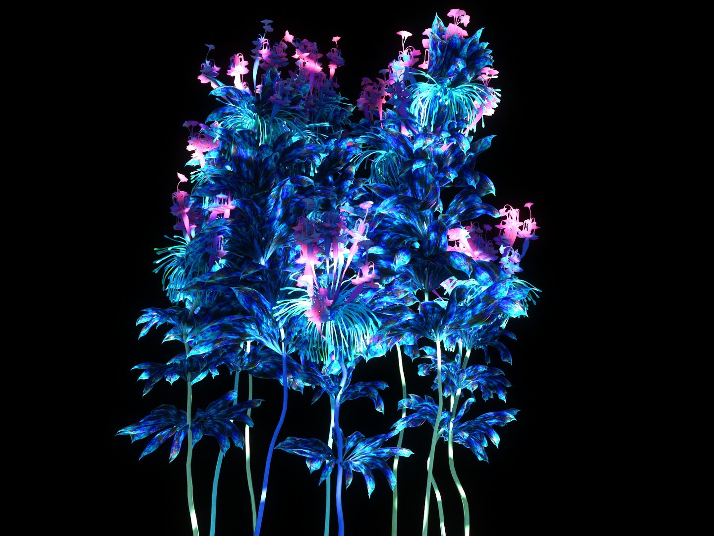 3D Alien Flower - TurboSquid 1393419