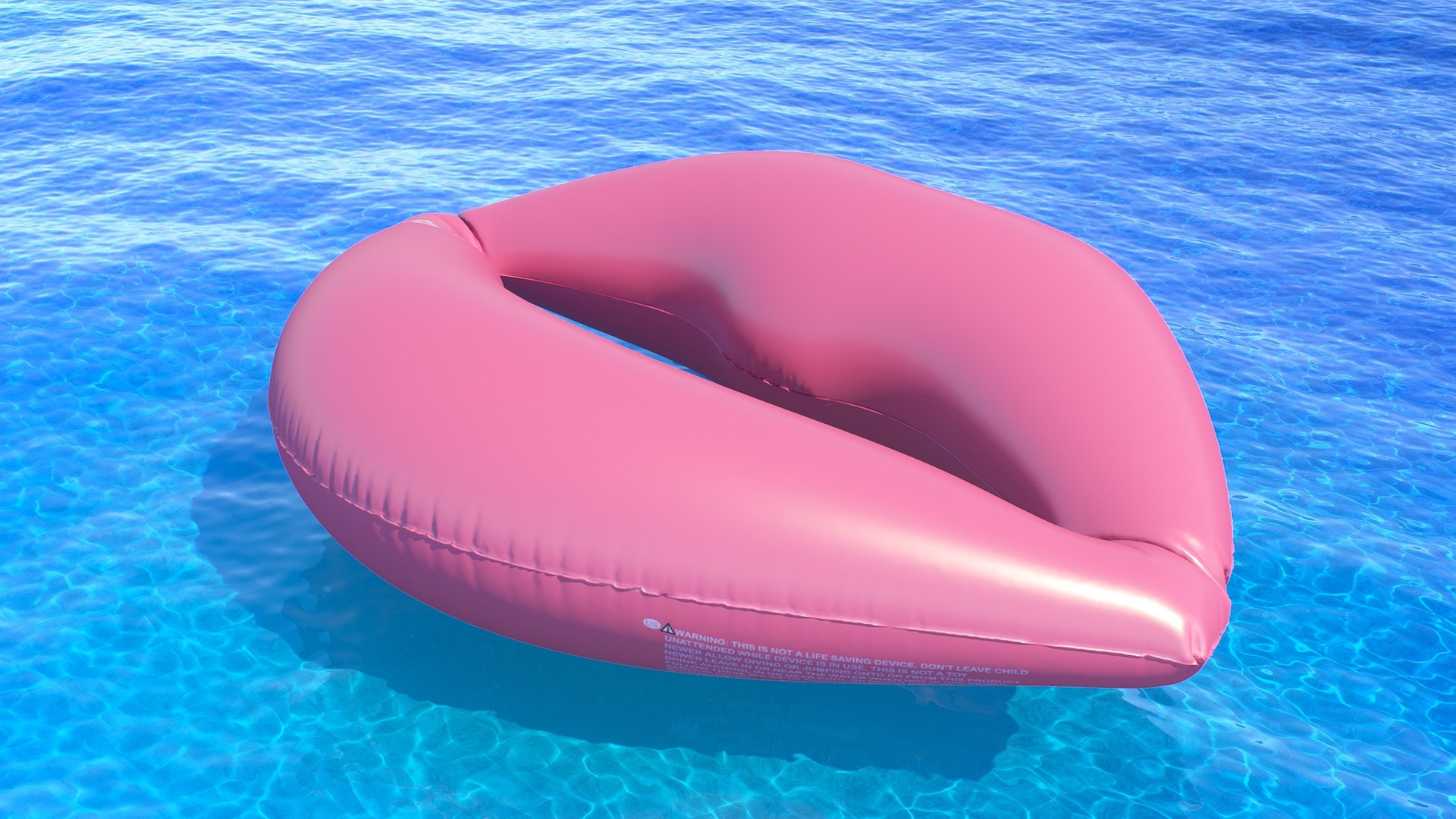 Funboy lips17 pink lip inflatable 3D - TurboSquid 1774038