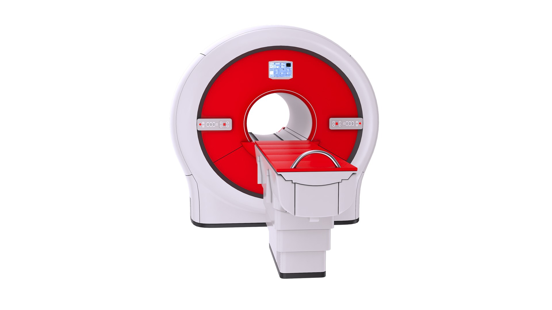 3D Model MRI Machine - Red - TurboSquid 1921381