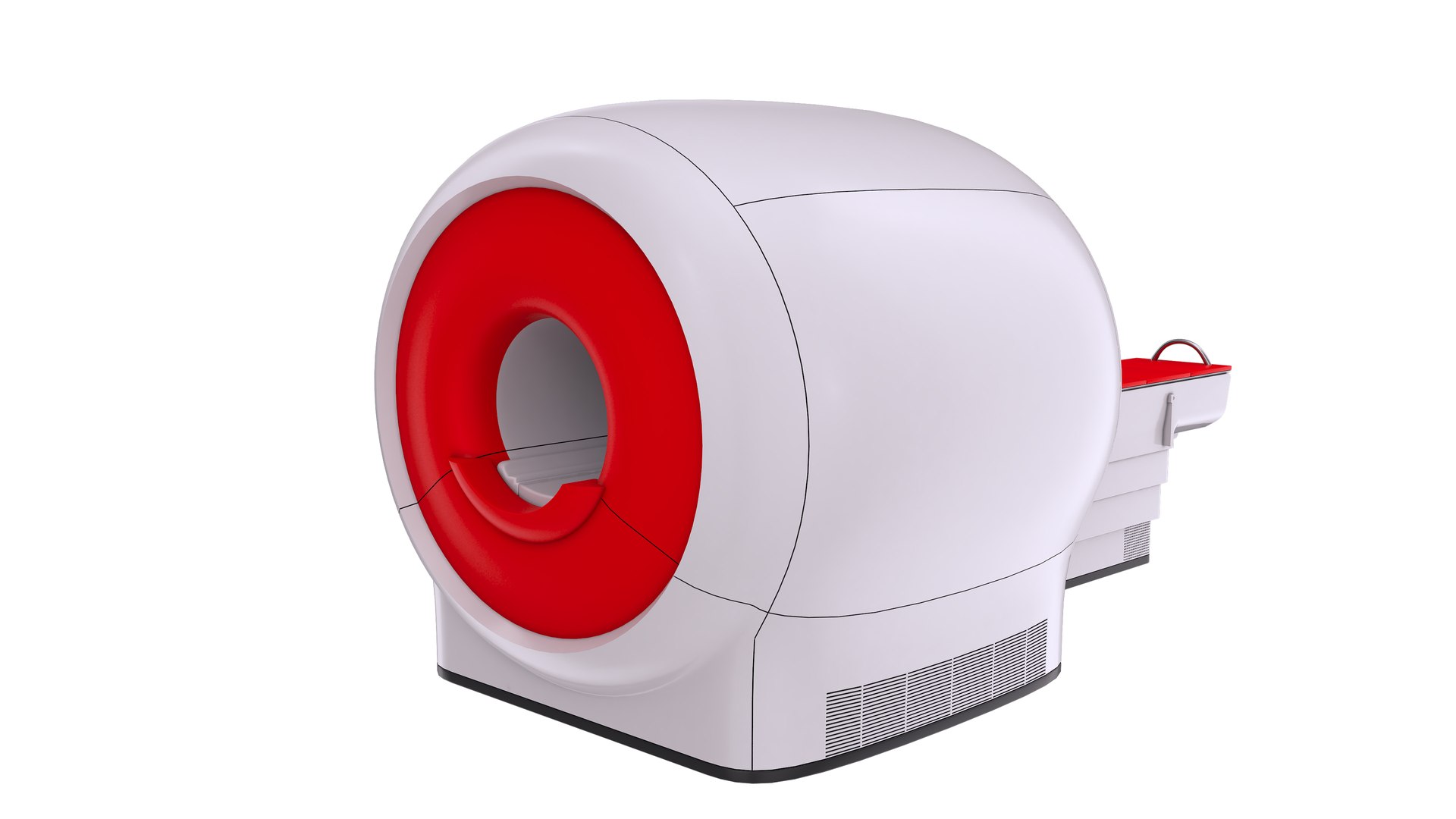 3D Model MRI Machine - Red - TurboSquid 1921381