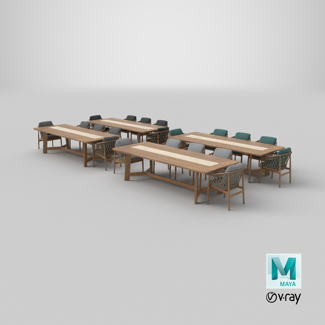 Dining Table V9 3D - TurboSquid 1652521