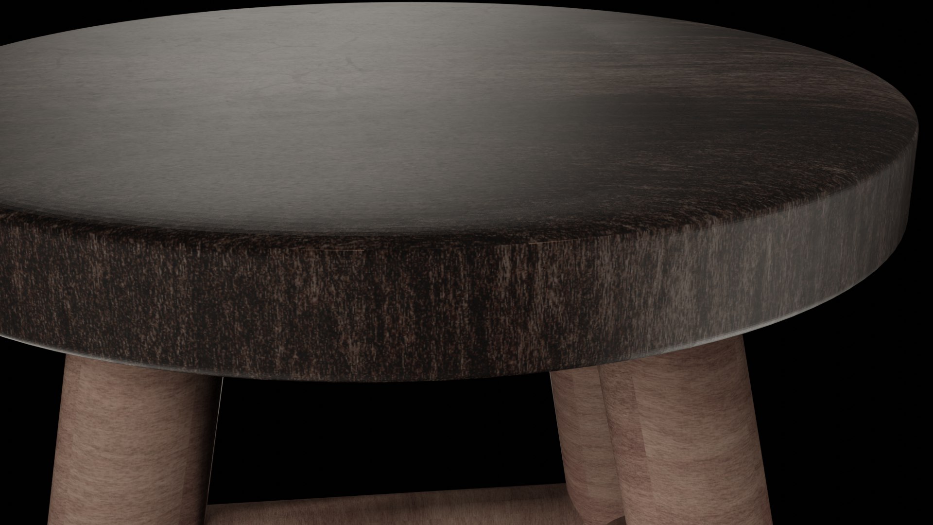 3D Model Mahogany Stool - TurboSquid 2060690
