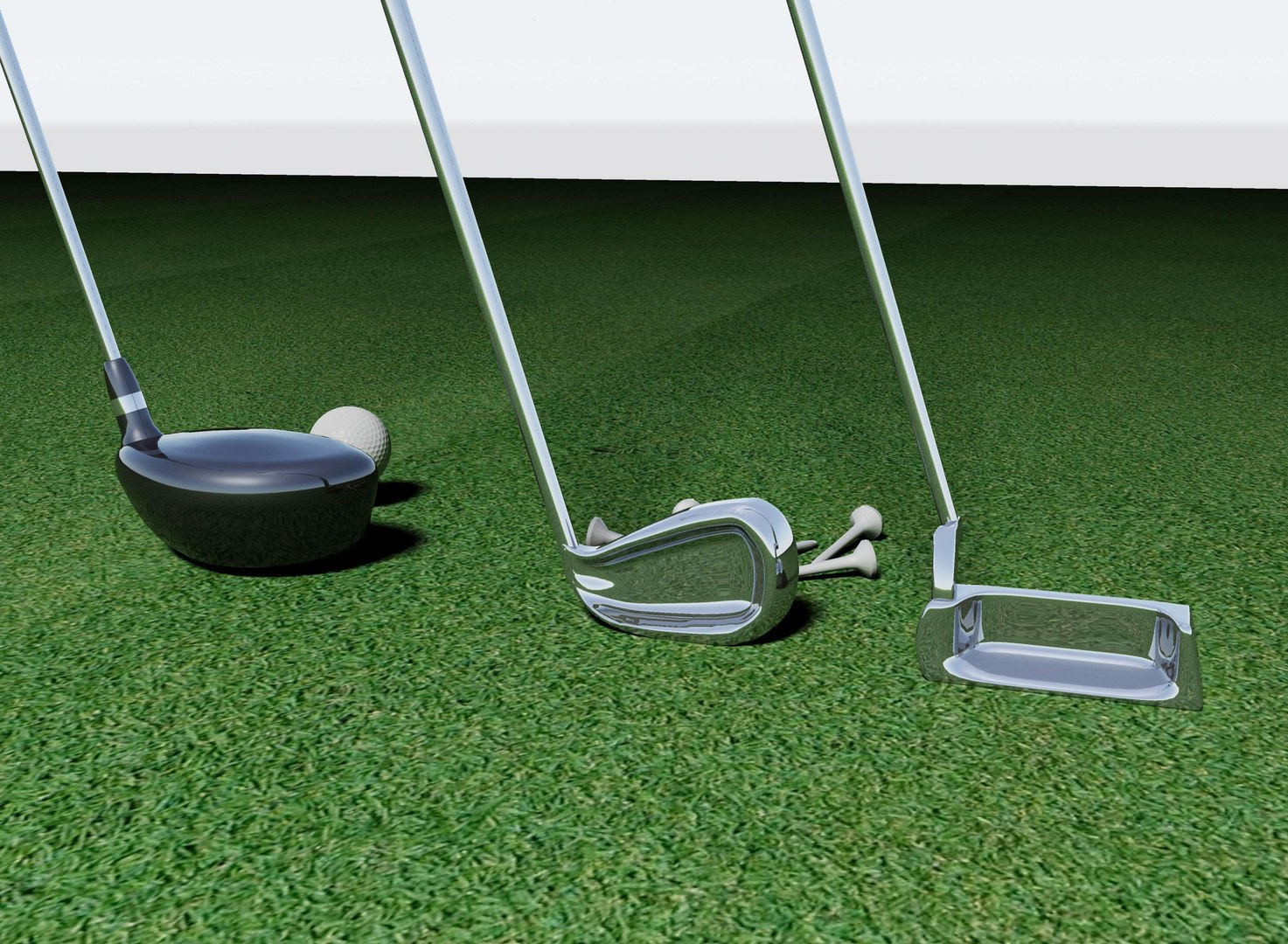 3d Model Golf Clubs