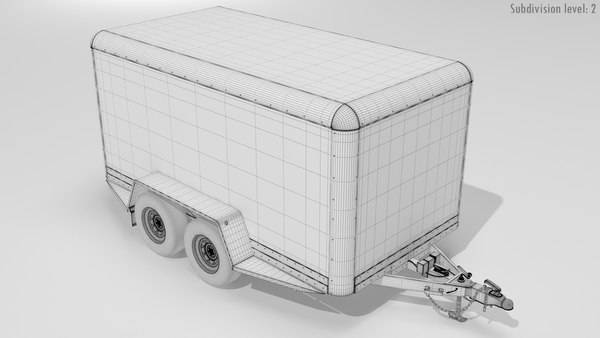 Moving Cargo Trailer Generic 3D model - TurboSquid 1819701