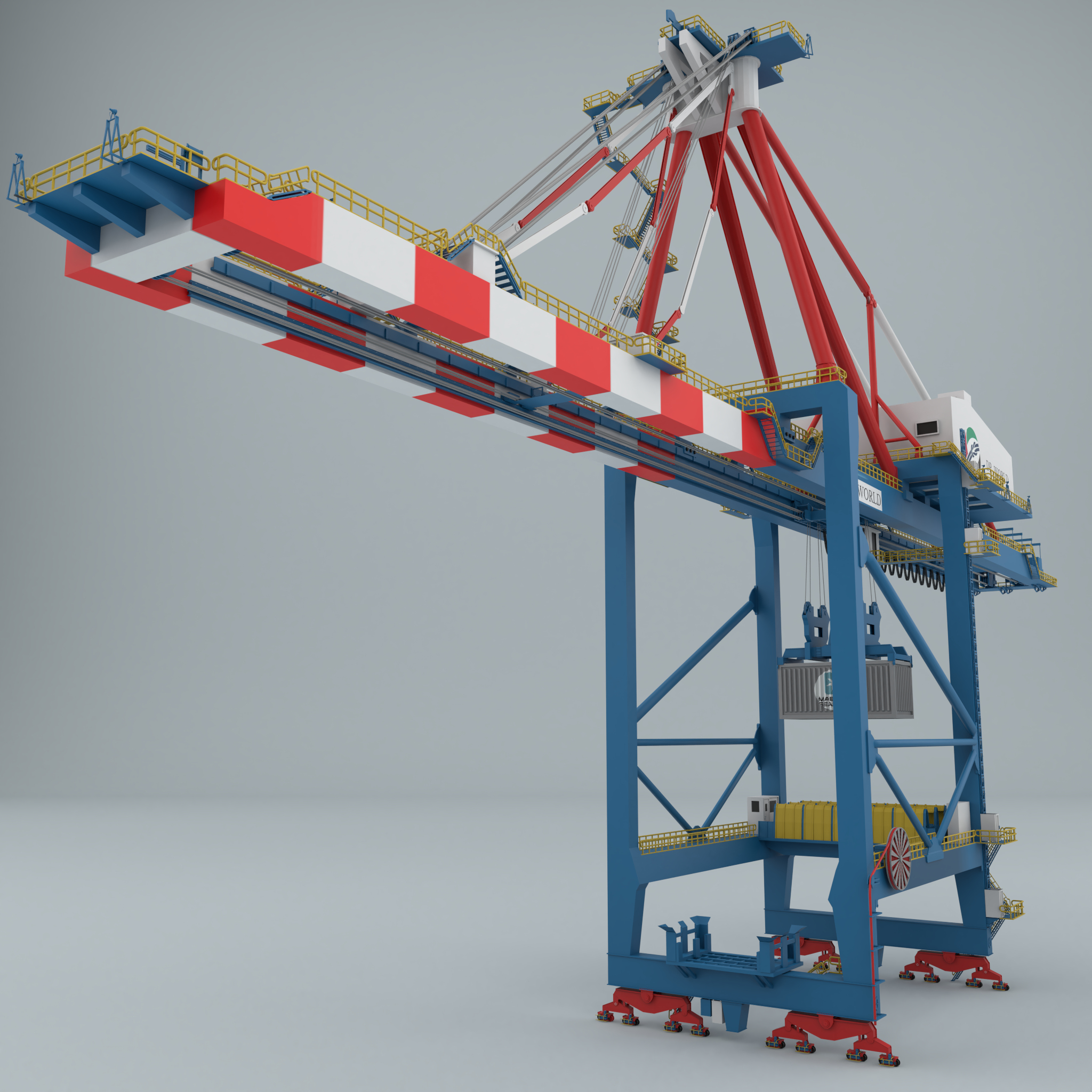 Harbor crane contains 3D model - TurboSquid 1562481