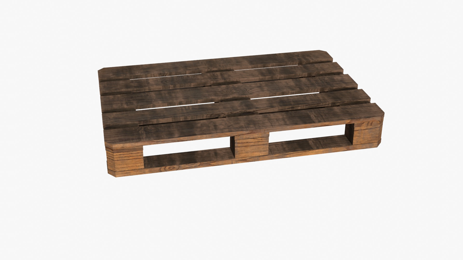 Low Poly Wood Palette 3D Model - TurboSquid 2284345