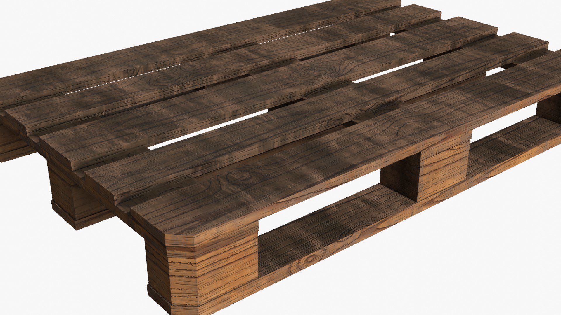 Low Poly Wood Palette 3D Model - TurboSquid 2284345