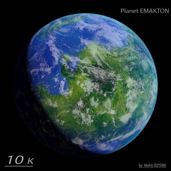 realistic earth 3d max