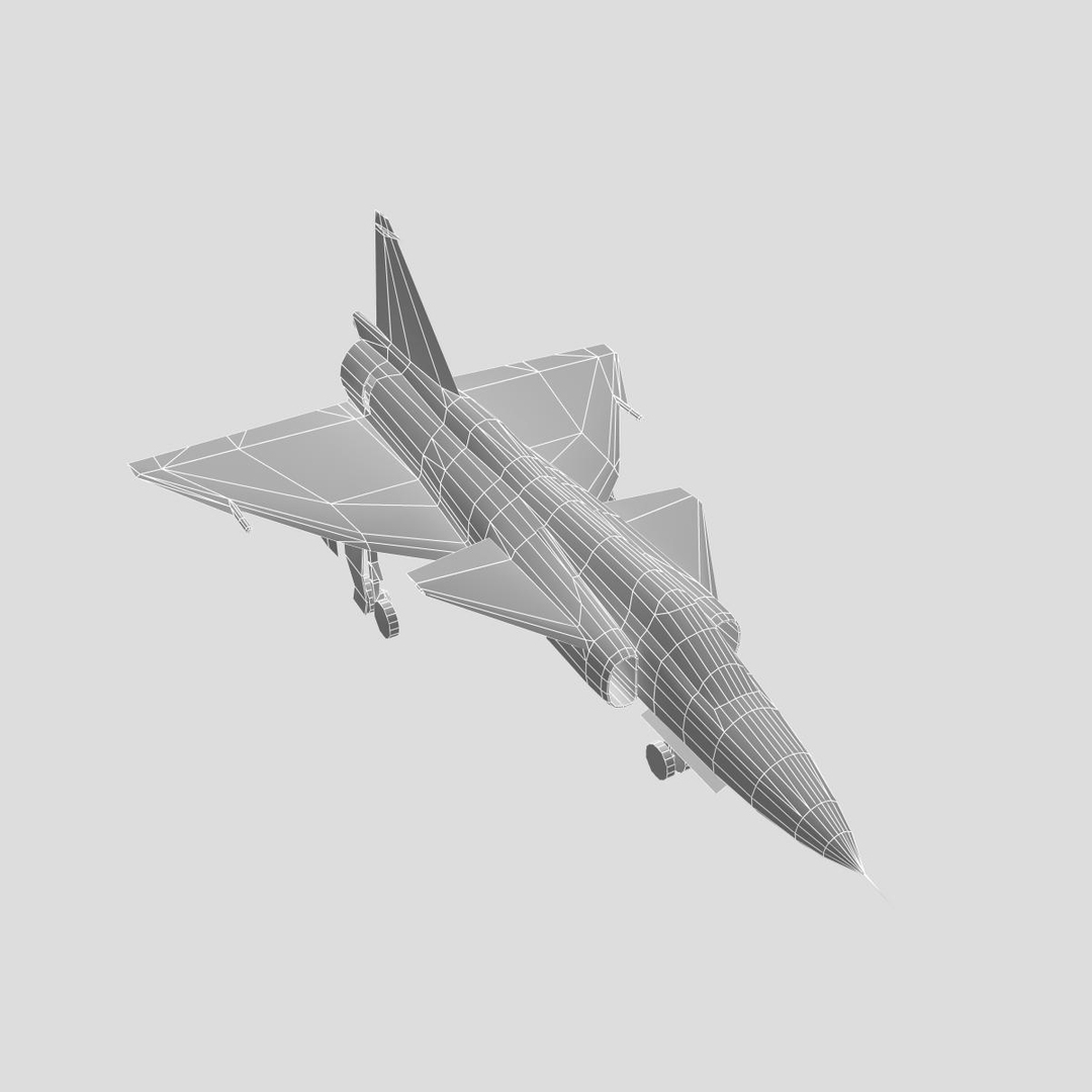 Saab 37 Basic 3d Max