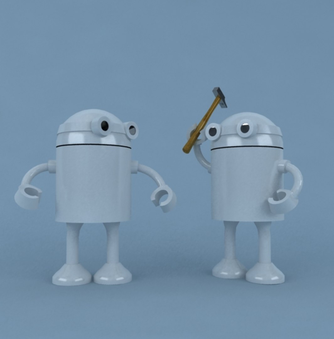 Robots Poses Funny 3d Max