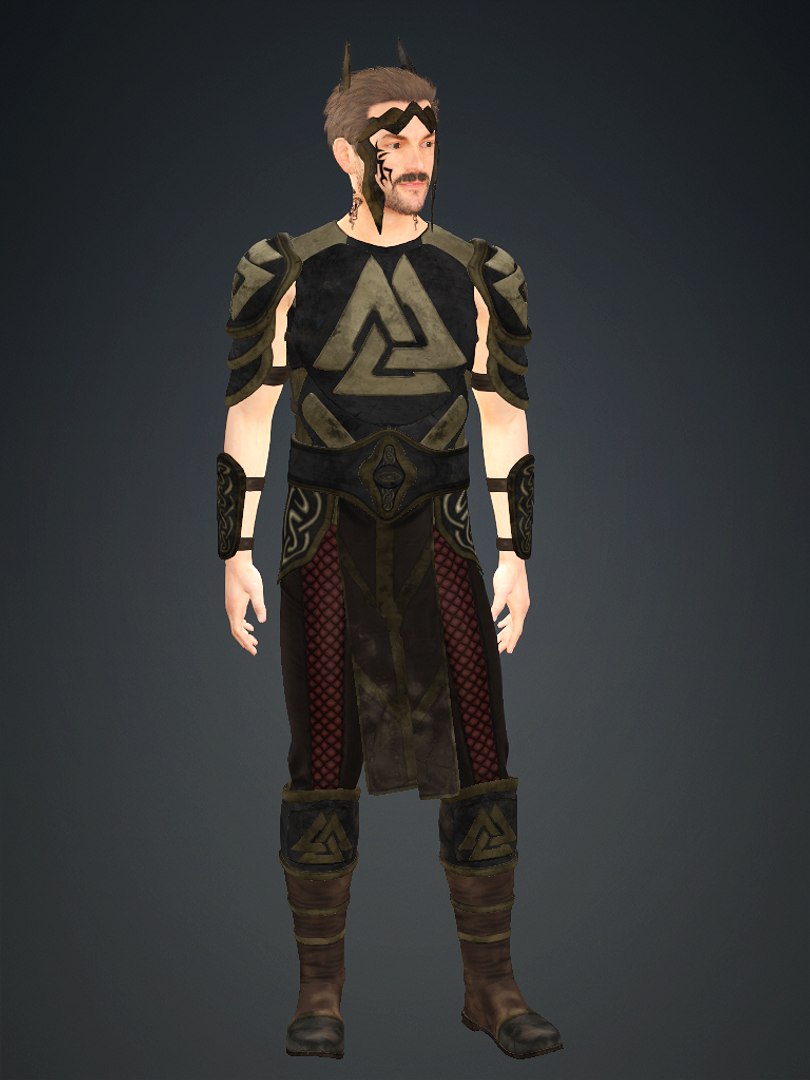 Realistic Rigged Western Action Warrior-Fighter Character 3D Model 3D ...