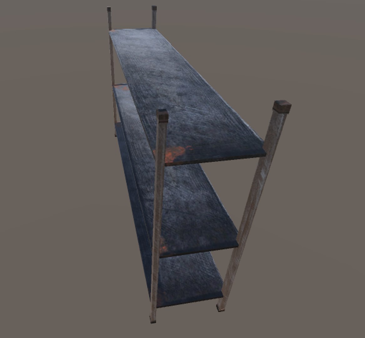 Free Warehouse Shelves 3d Model