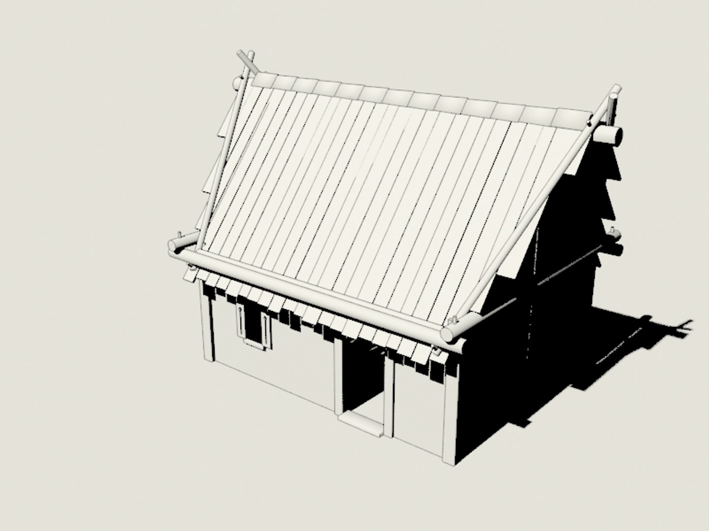 3D model simple old house - TurboSquid 1157801