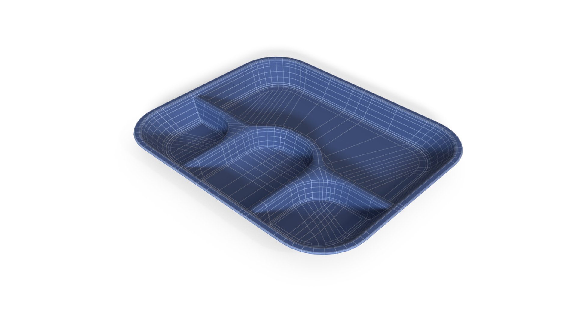 3D Compartment Food Tray Model - TurboSquid 1382428