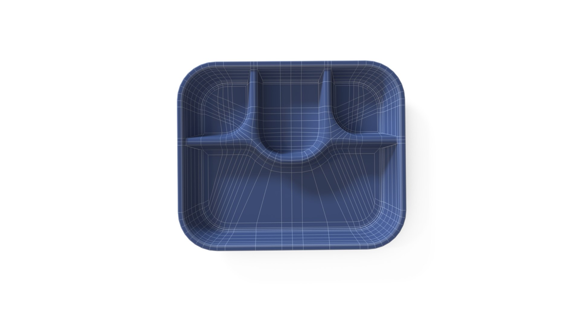 3D Compartment Food Tray Model - TurboSquid 1382428