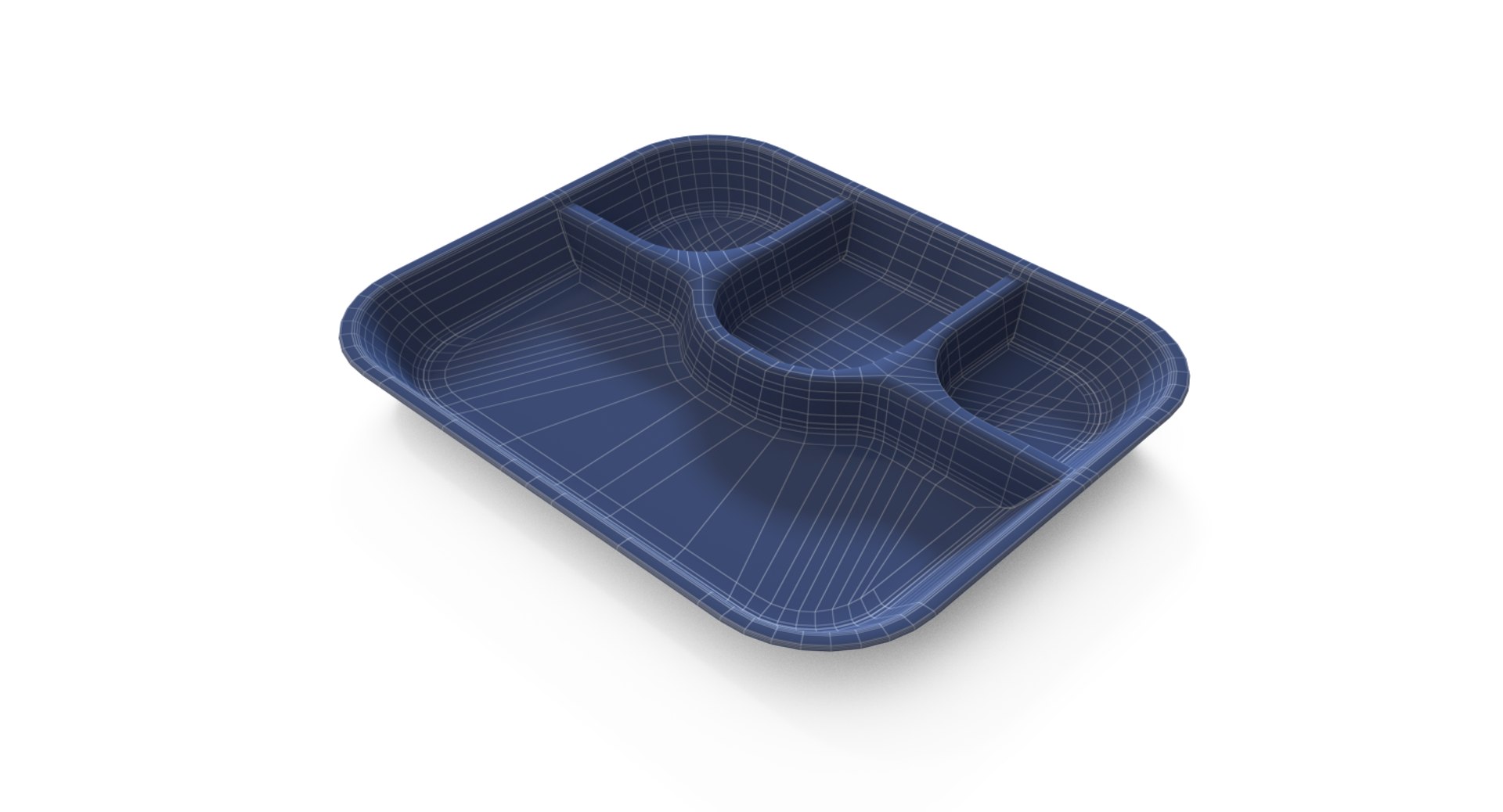 3D Compartment Food Tray Model - TurboSquid 1382428