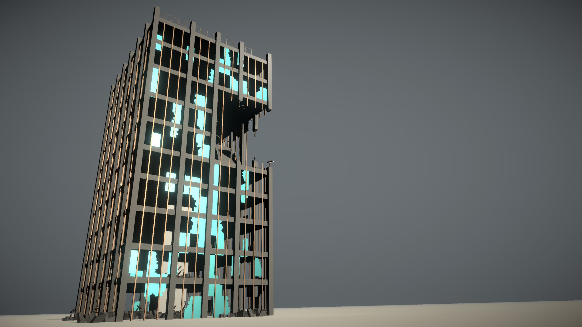 modelo 3d Edificio destruido 11 - TurboSquid 1669956