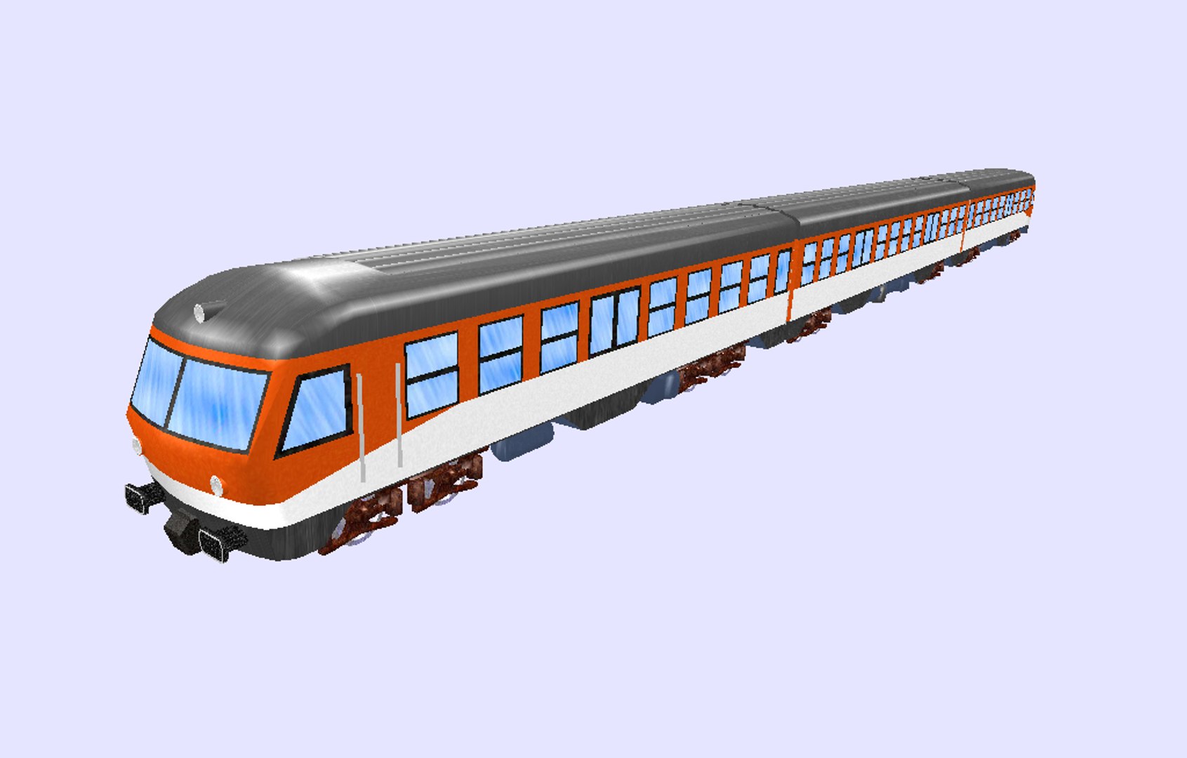Passenger train db class model - TurboSquid 1708136