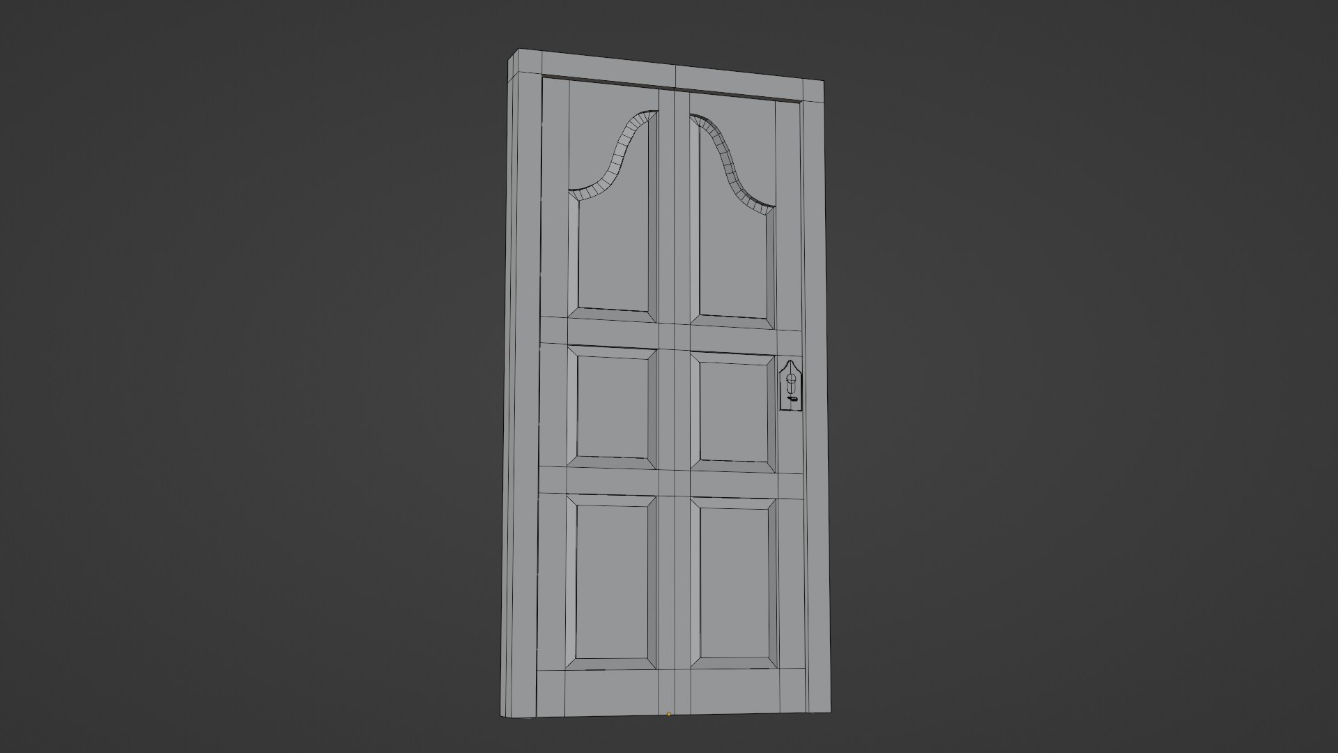 Free Simple Wooden Door Model - TurboSquid 2212543