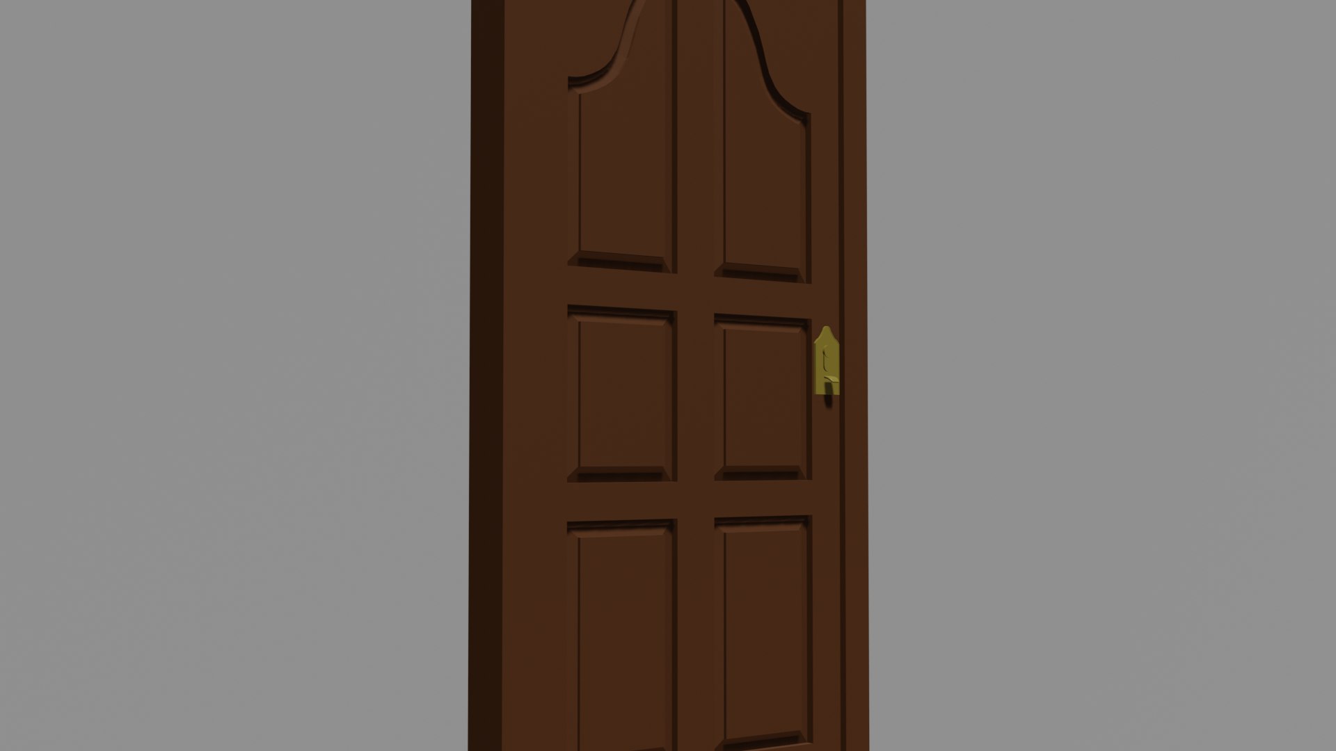 Free Simple Wooden Door Model - TurboSquid 2212543