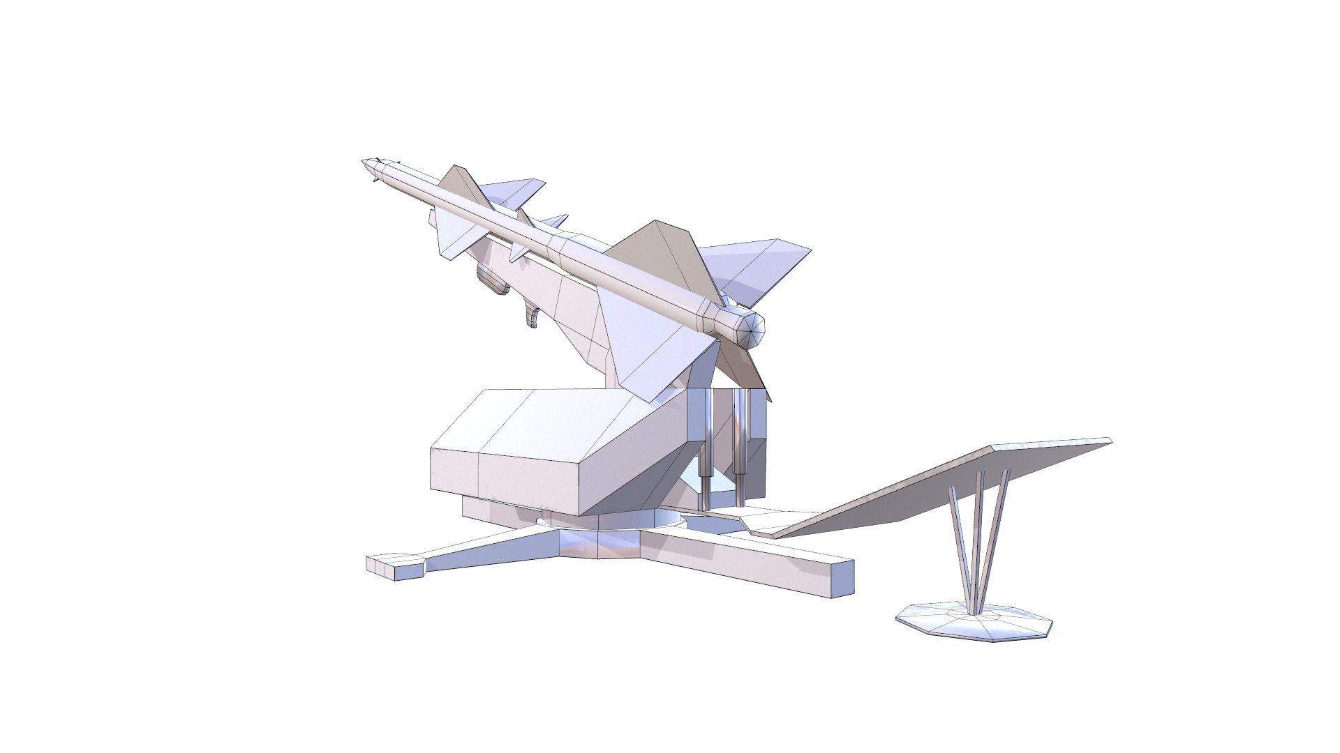 3D Model Missile Aircraft S75 Sam-2 - TurboSquid 1381124